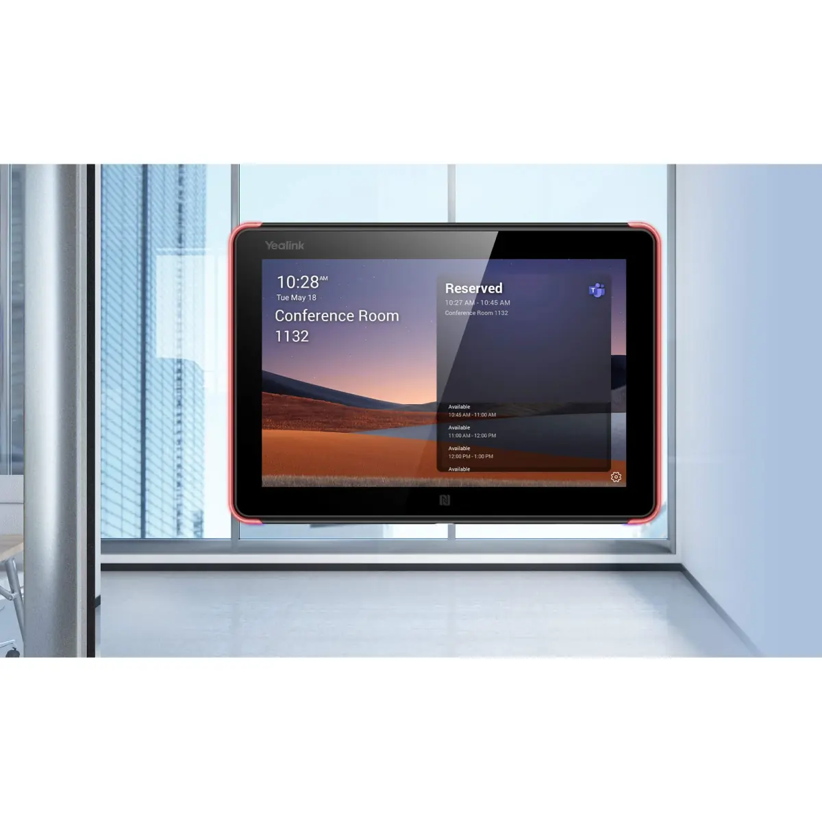 Yealink RoomPanel Teams - pantalla de reserva